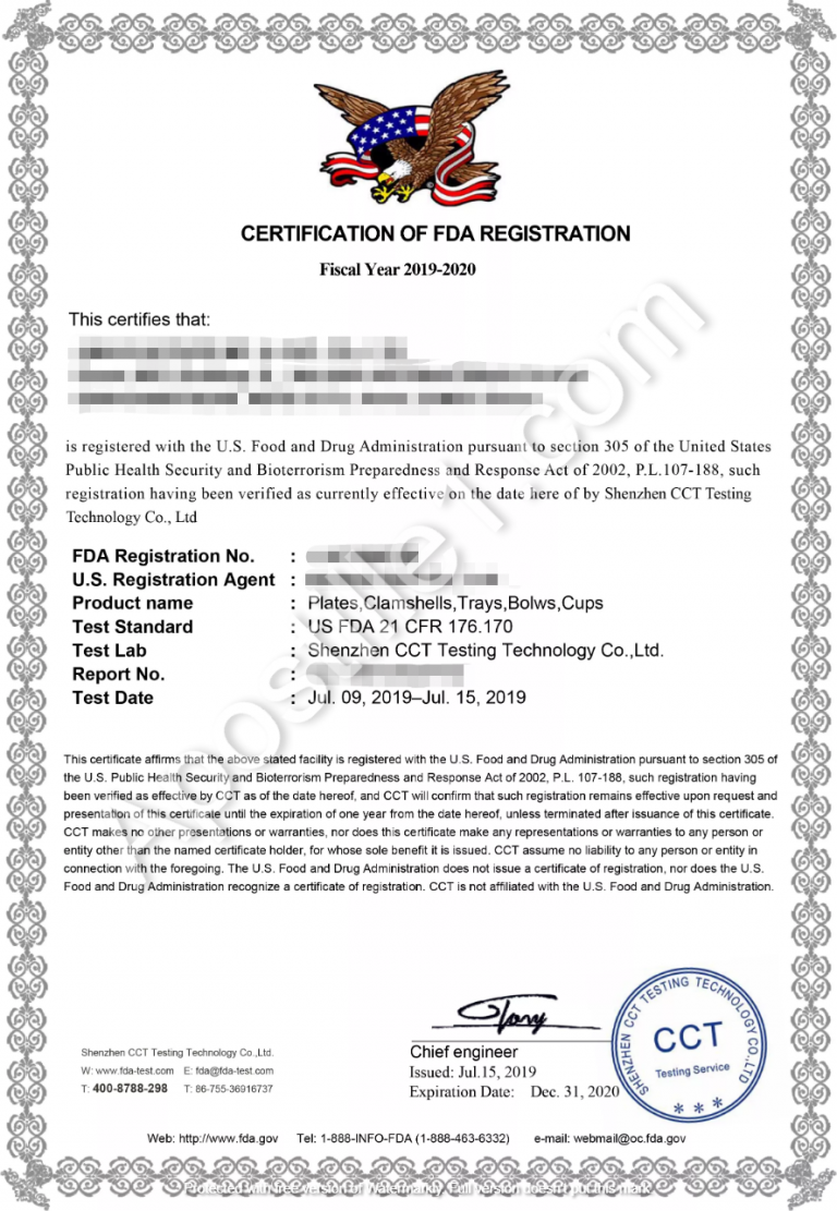 FDA Certificates - Online Apostille Services